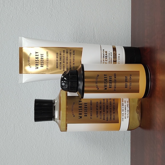 Bath & Body Works | Grooming | Bath Body Works Mens Whiskey Reserve 3 Piece Bundle Set | Poshmark